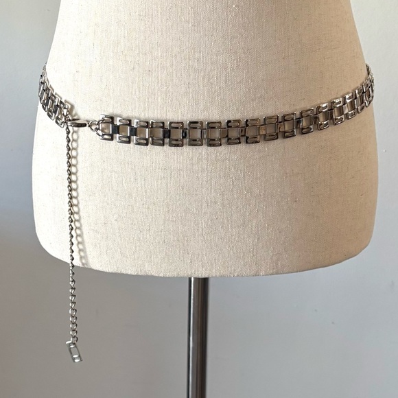 Accessories | Vintage Chain Link Silver Belt | Poshmark